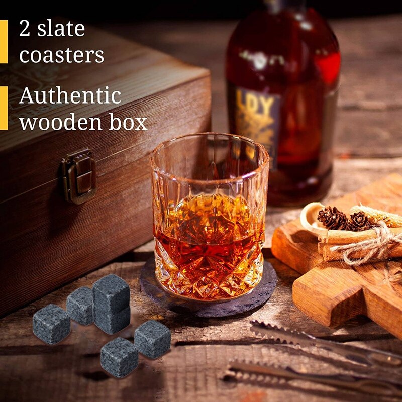 Bourbon Rocks Whisky Chilling Stones Set-Herbruikb... – Grandado