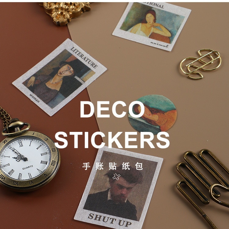 20 stks/pak Fun Beroemde Schilderij Scrapbook Stic... – Grandado