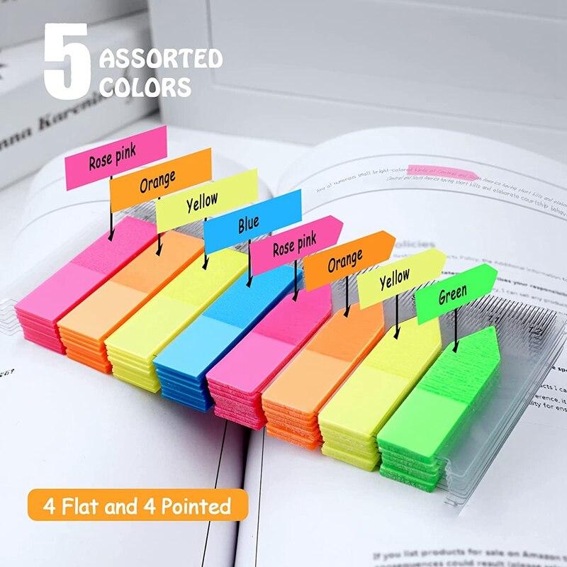 Lijm Strips, Pagina Markers, 1280 Stuks, Sticky No... – Vicedeal