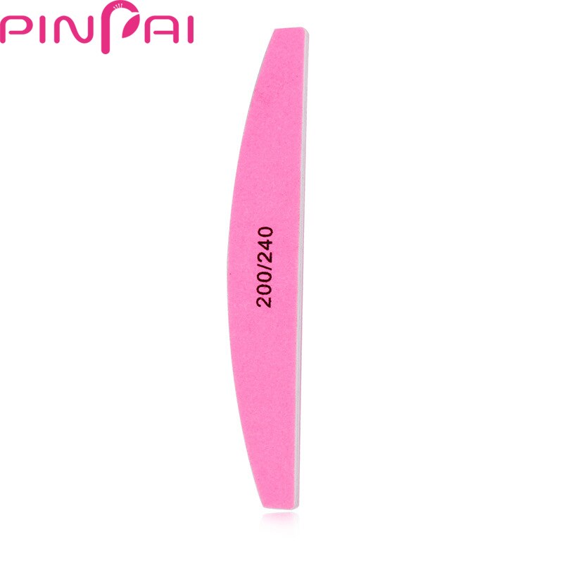PinPai 5Pcs Half Round Pink 200 240 Grits Nail Fil... – Grandado