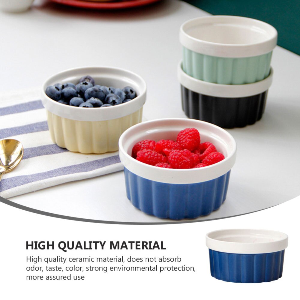1Pc Ceramics Baking Bowl Round Shape Kitchen Bowl ... – Grandado