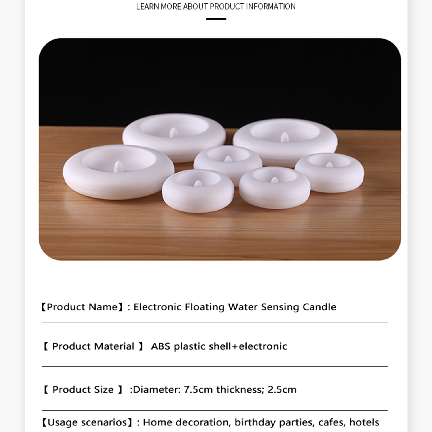 Waterproof Flameless Tea Light Candle Tealight Flo... – Grandado