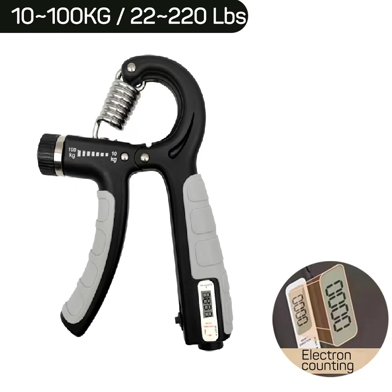 Hand Gripper Adjustable 10-100 KG Counting Grip St... – Grandado