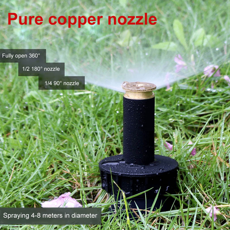 1Pc 90-360 Degree Pop up Sprinklers Plastic Lawn W... – Grandado