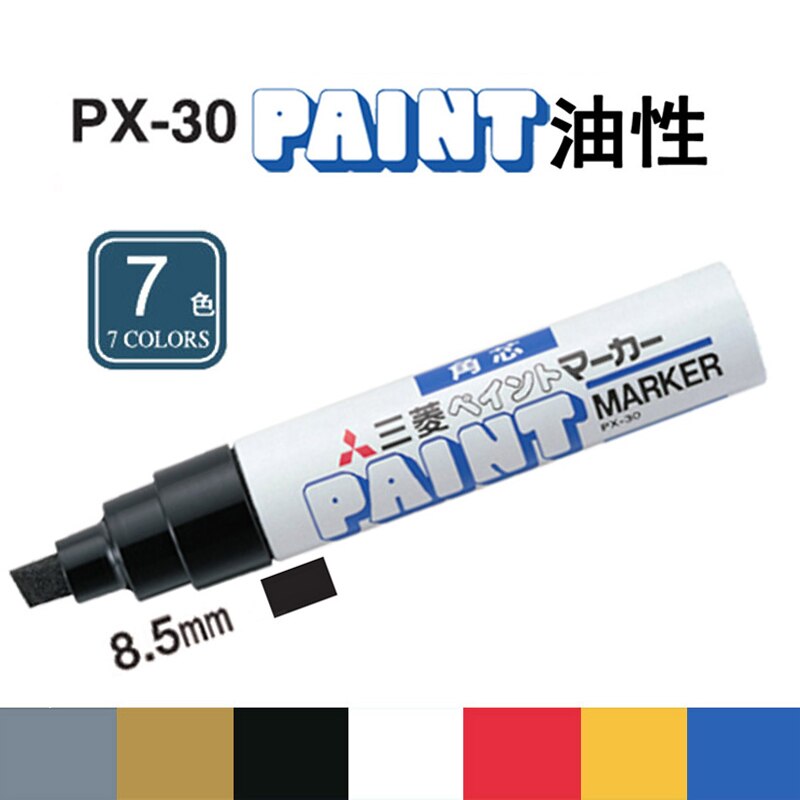1 stücke Uni Marker Stift PX-30 Farbe Stift 7 Farb... – Vicedeal