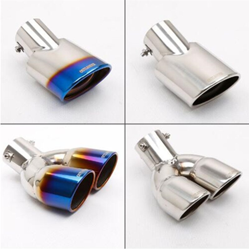 Auto Uitlaat Rvs 1 Naar 2 Dubbele Buis Chrome Gewi... – Vicedeal