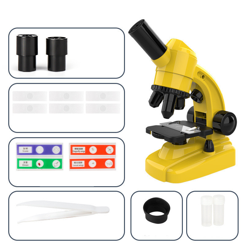 Optical microscope toys 1600 times biological chil... – Grandado