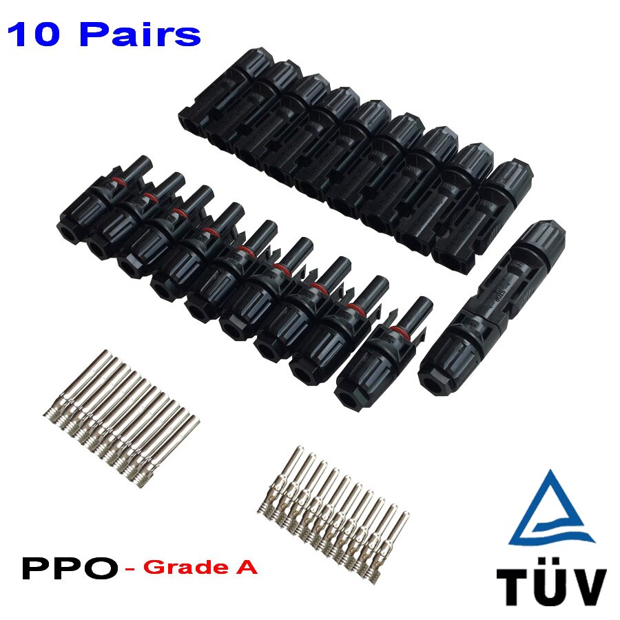 Waterproof IP67 PV Cable Connector PV for 2.5mm 4m... – Grandado