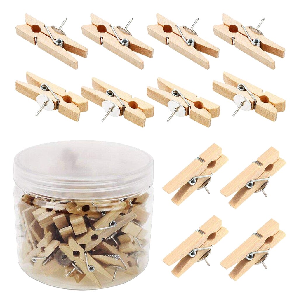 Solide Holz Clips Papier Foto Holz Druckbolzen Anb... – Grandado