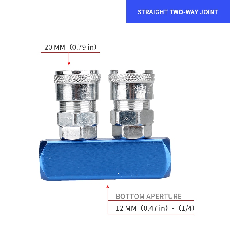 1PCS Round/Straight Two-way Pneumatic Joint Quick-... – Grandado