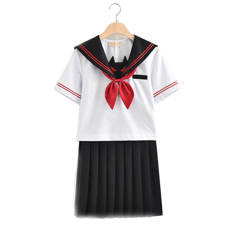 Japanese JK Uniform Little Devil Long-Sleeved Tops... – Grandado