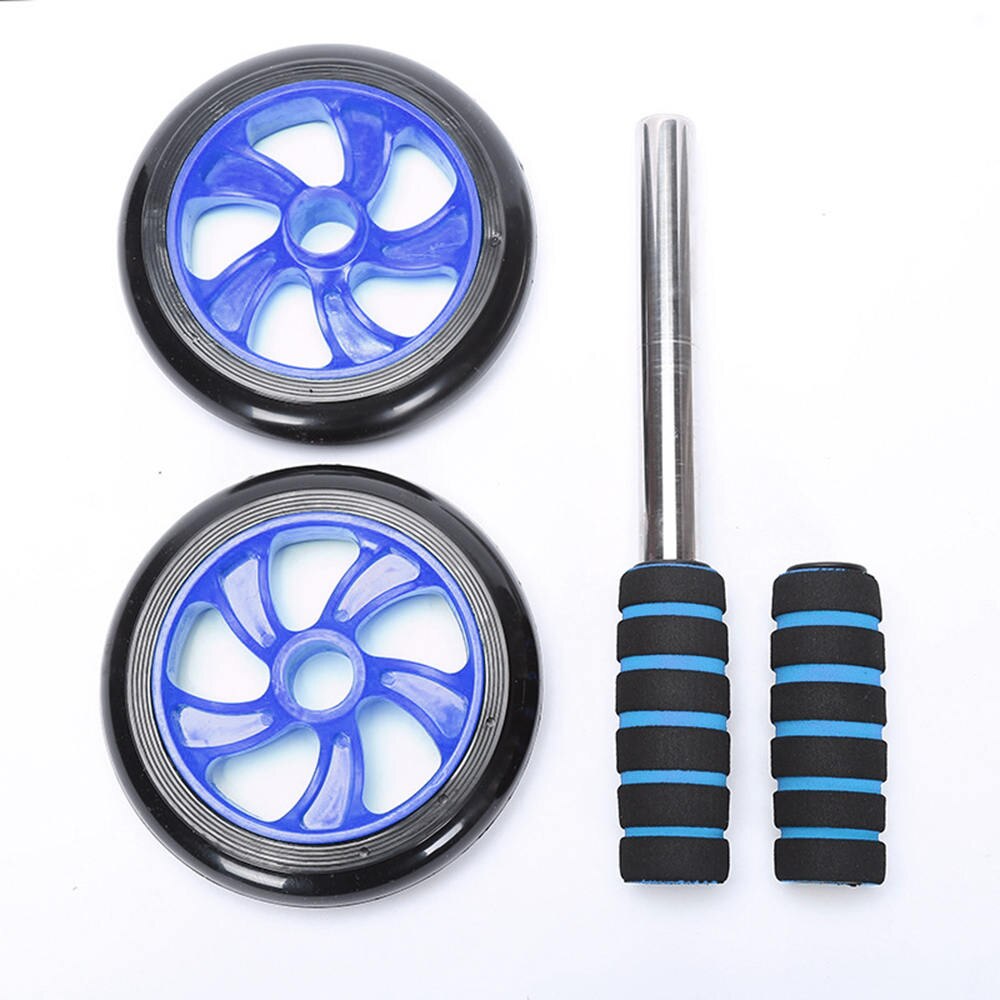 Twee-Wiel Mute Buik Wiel Indoor Spier Dubbele Wiel... – Grandado