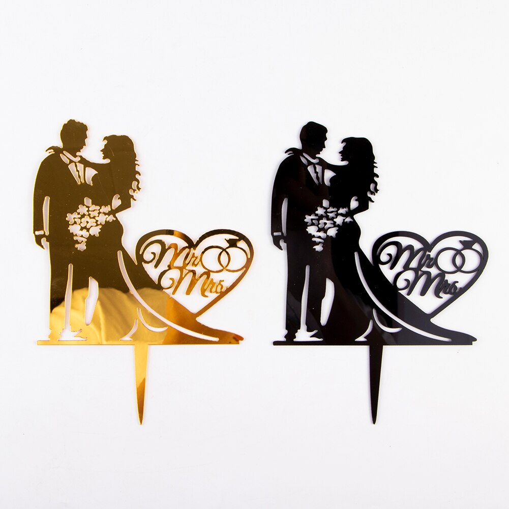 1 Stuks Bruidstaart Topper Bruid Bruidegom Mr Mrs ... – Vicedeal