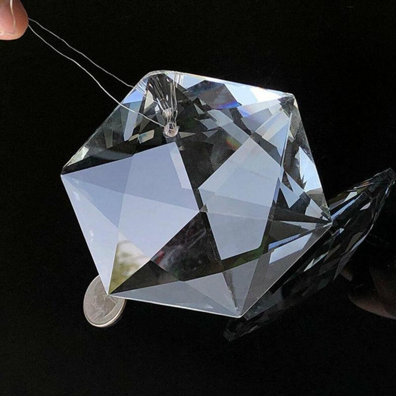 100mm Chandelier Crystal Clear Prisms Octagonal Be... – Vicedeal