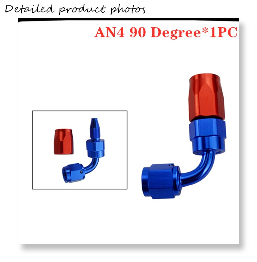 AN4 AN6 AN8 AN10 90 Degree Swivel Hose End Fitting... – Grandado