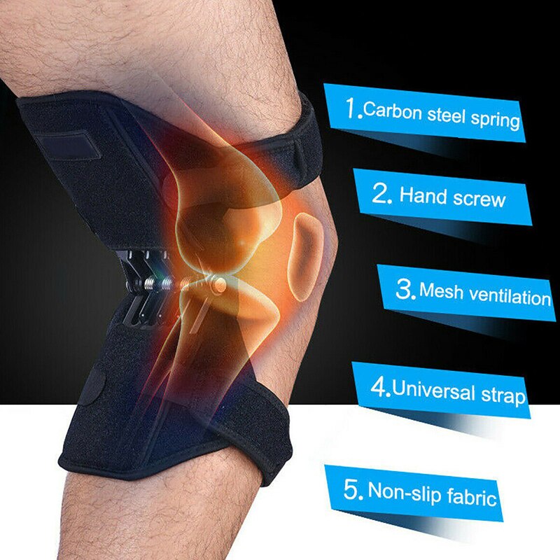 1 Pair Breathable Non-slip Knee Booster Joint Knee... – Grandado