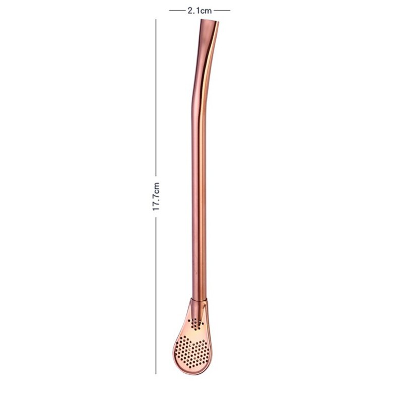 Drinking Straws Tea Filter Spoon Strainer Cocktail... – Grandado