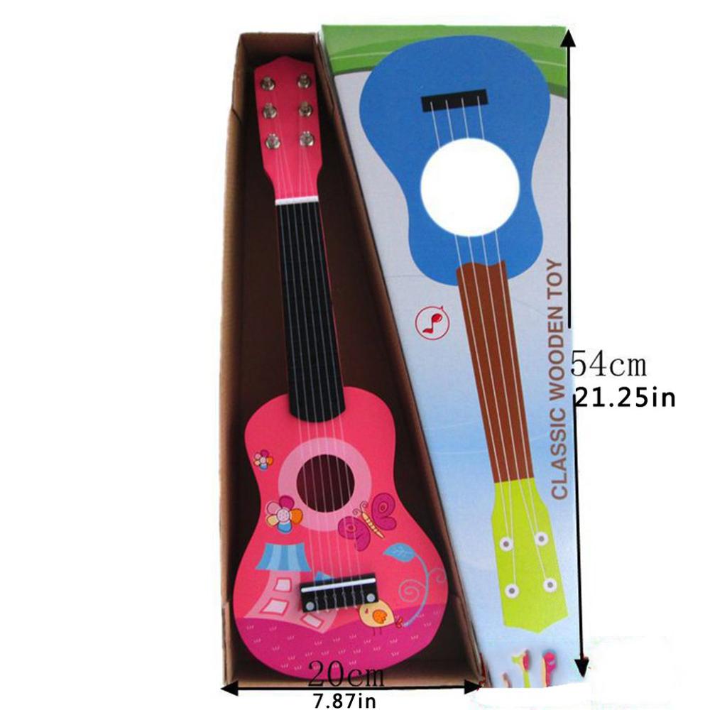 Wood Acoustic Guitar 12 Frets 6 Strings With Guita... – Grandado