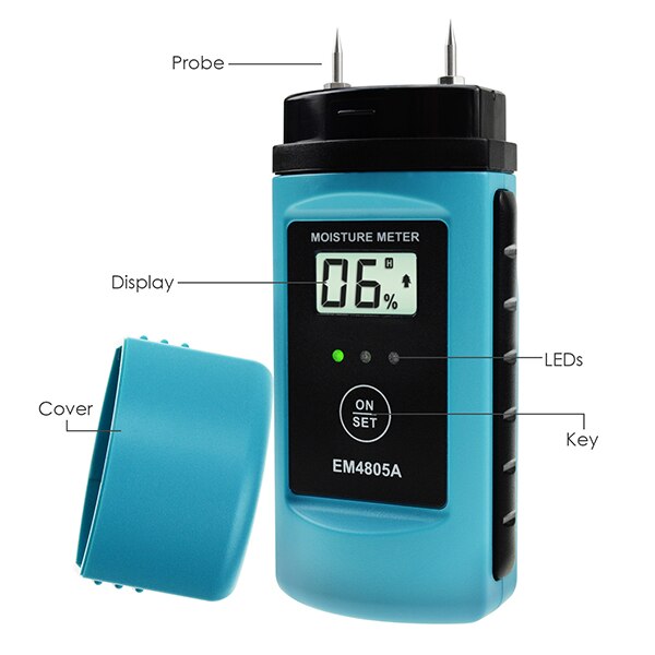 Digital 2-Pin Wood/Building Moisture Level Meter S... – Grandado
