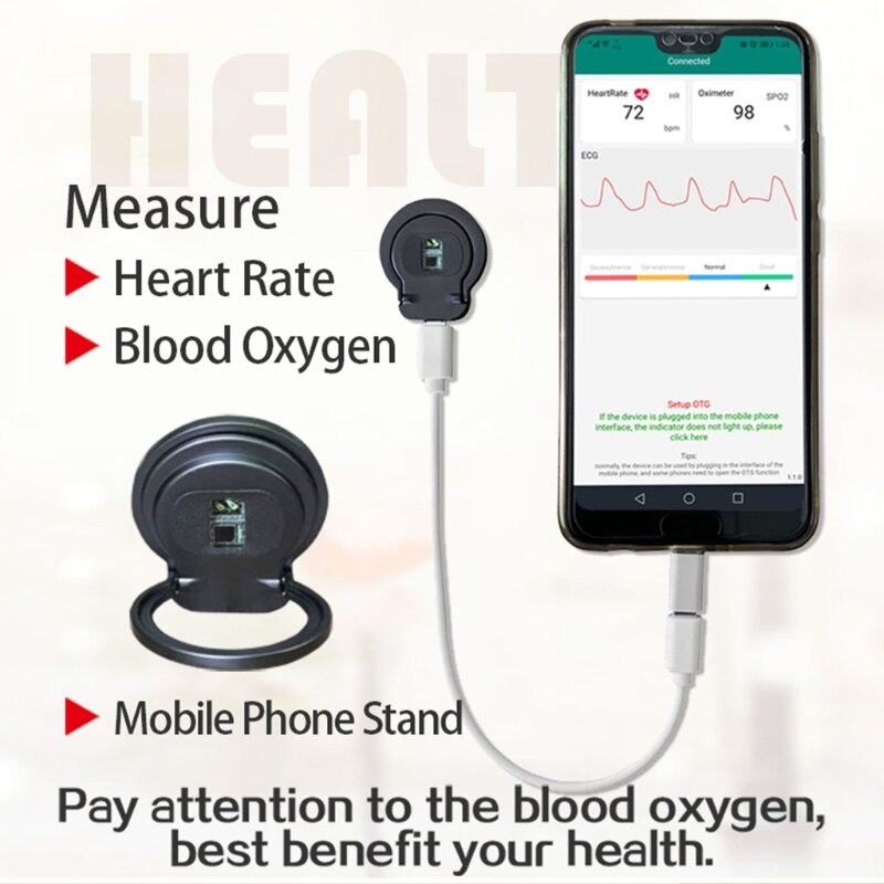 Mini protable bluetooth fingertip oxímetro de puls... – Grandado