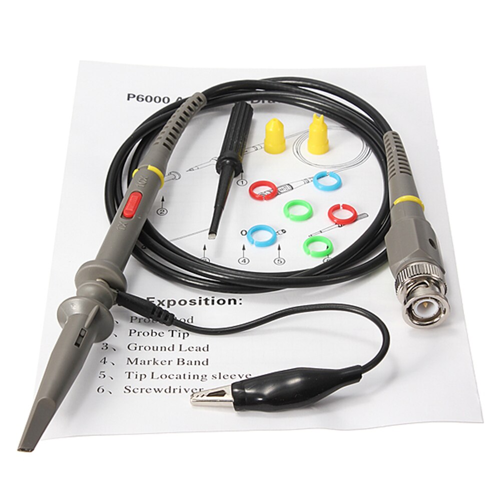 Cleqee 2PCS P6060 Oscilloscope Probe 60MHz Clips F... – Grandado