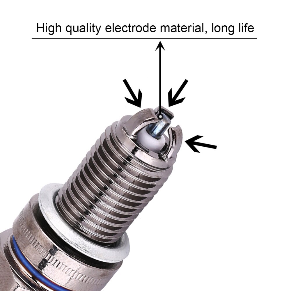 Spark plug with 3 side electrodes d8tc for 4 strok... – Grandado