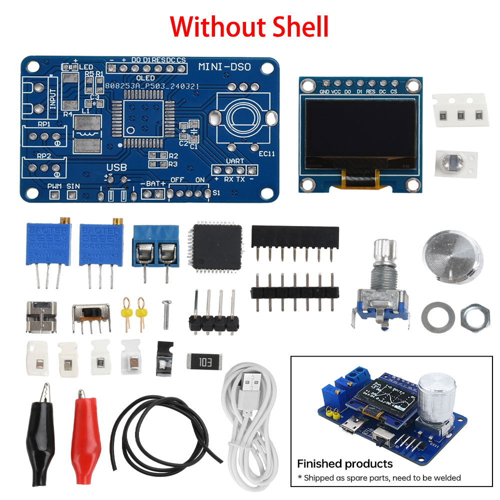 DC 5V DIY Mini Digital Oscilloscope Electronic Kit... – Vicedeal