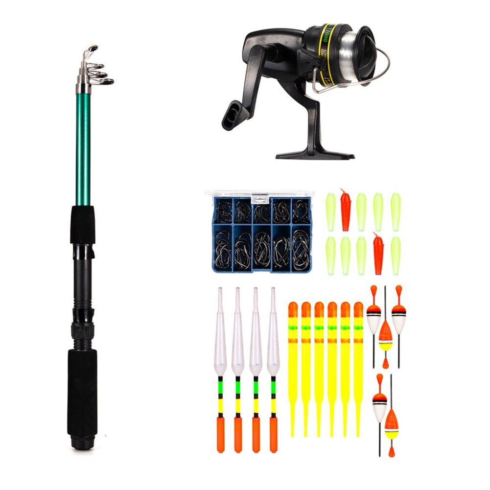 9/127 Pcs Fishing Rod Kit 1.6m Telescopic Pole Ree... – Grandado