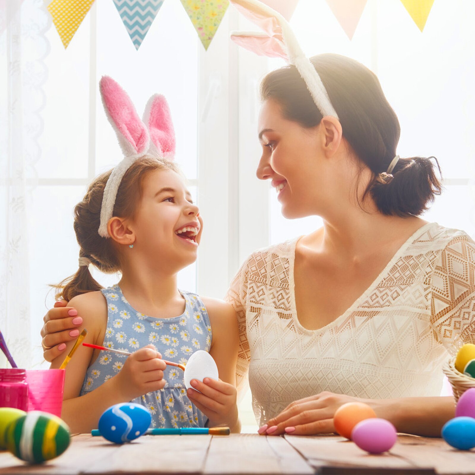 50pcs 3.5cm Durafoam Eggs Styrofoam DIY Easter Egg... – Grandado