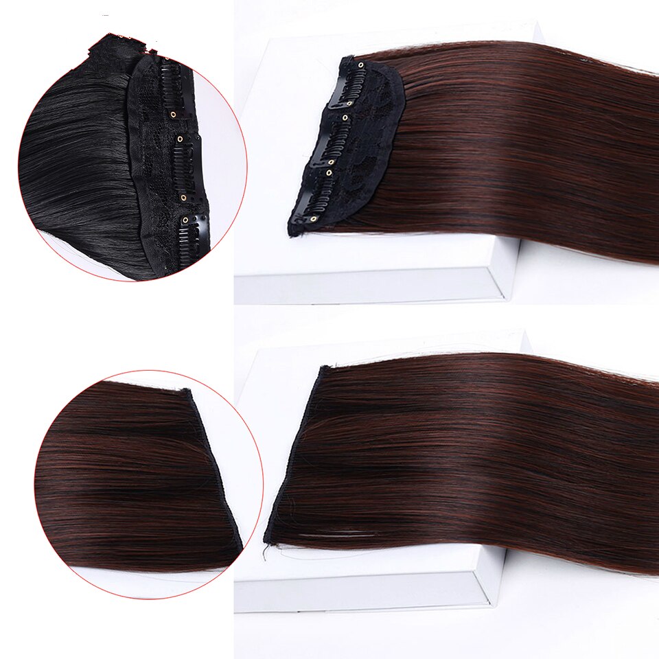 Allaosilf Long Straight Synthetic Clip In Hair Ext... – Vicedeal
