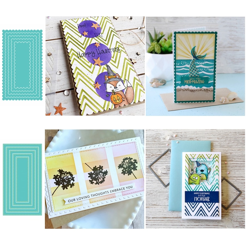 Mix Vierkante Rechthoek Gelaagde Mini Slim Stackle... – Grandado