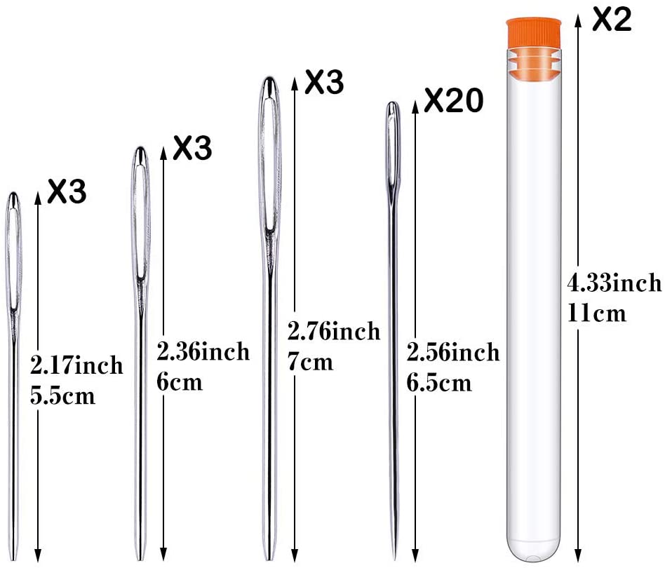 LMDZ 29 PCS Large Eye Sewing Needles-20 PCS Sewing... – Grandado