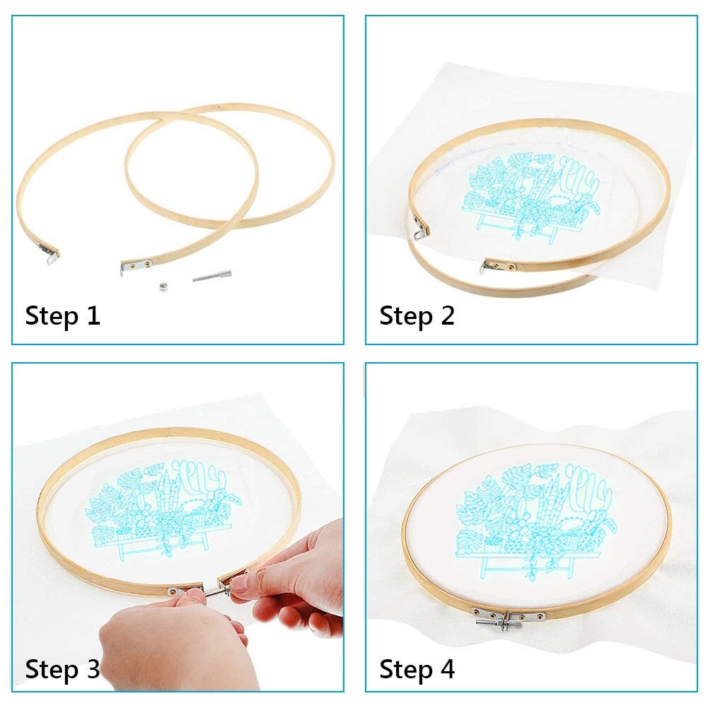 DIY Flowers Plants Pattern Embroidery Set With Pat... – Vicedeal