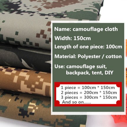 1m*1.5m/Piece, Polyester / Cotton Camouflage Fabri... – Grandado