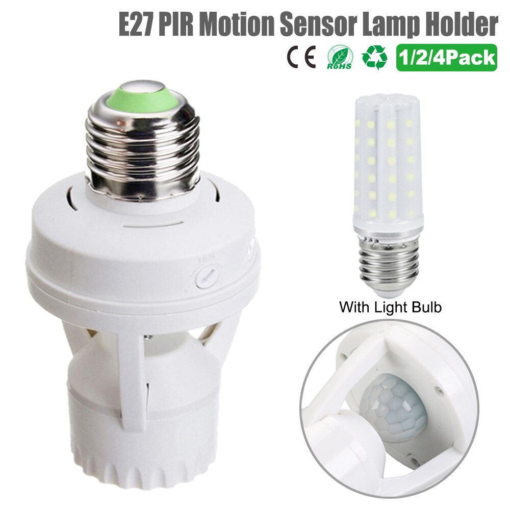 E27 Pir Motion Sensor Lamp Houder Voor Garage Infr... – Grandado E27 Pir Motion Sensor Lamp Houder Voor Garage Infr... – Grandado