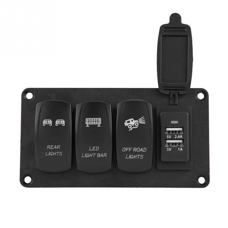 12/24V Dual Light Switch 3 Switch + REAR LIGHTS /L... – Grandado