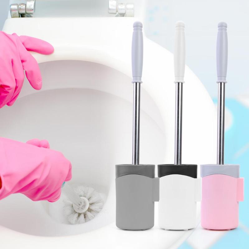 Muur Gemonteerde Lange Handvat Wc Cleaner Brush me... – Grandado