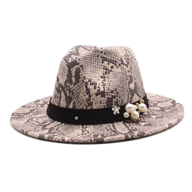 Winter Fedora Hat Hawkins Felt Cap Wide Brim Ladie... – Grandado