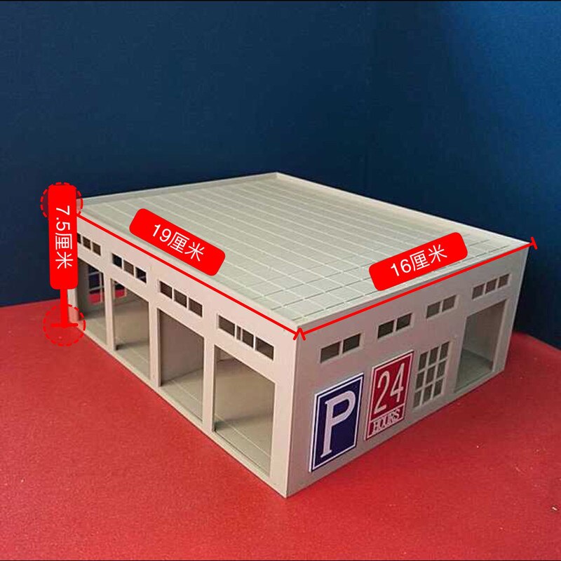 1:64 Scale Car Park Building Sand Table Decoration... – Vicedeal