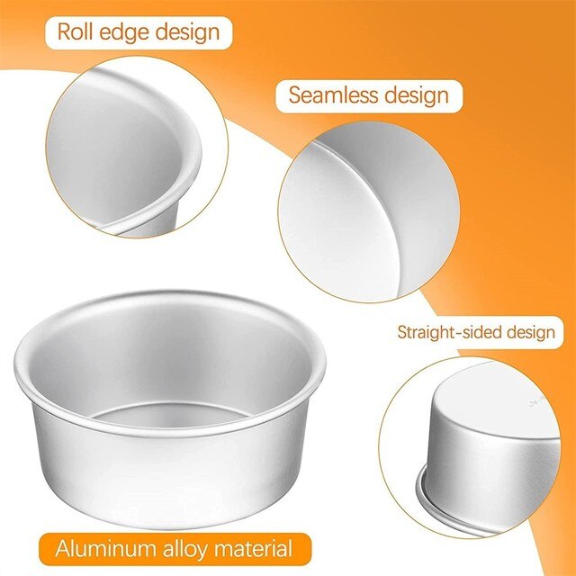 Cake Mould Aluminum Alloy Round Pudding Cheesecake... – Vicedeal