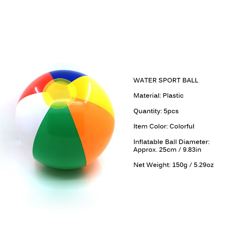 5pcs Water Ball Inflatable Beach Ball PVC Water Ba... – Grandado