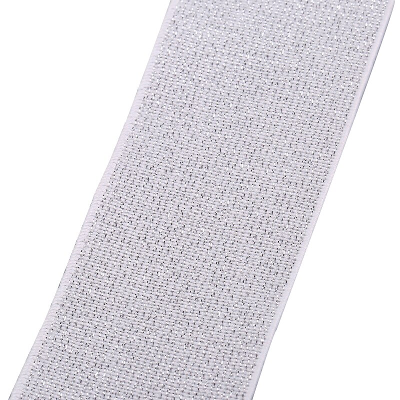 Gold Silk Silver Flat Elastic Bands 10/15/25/40mm ... – Grandado