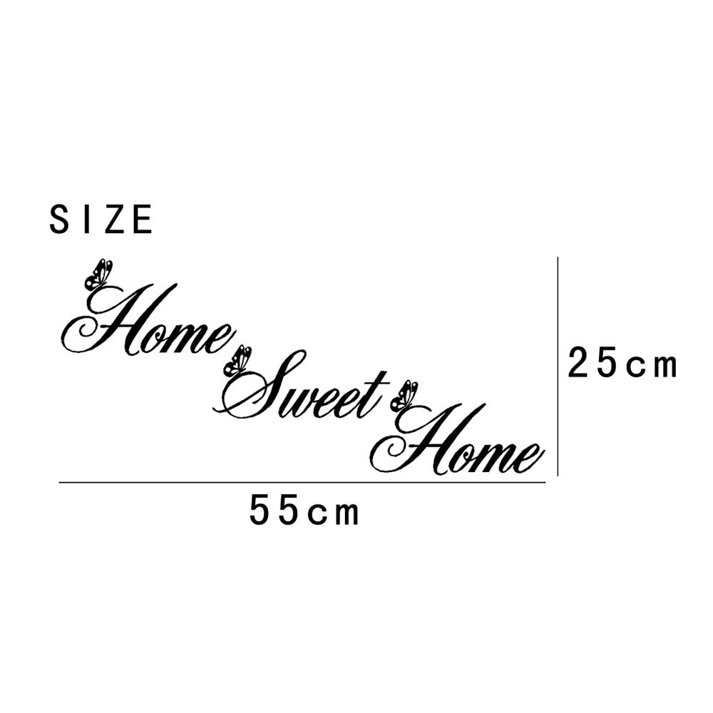 Home Sweet Home Decor Wall Stickers DIY Removable ... – Vicedeal
