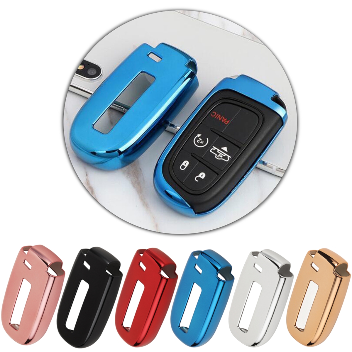 Tpu Remote Smart Key Cover Fob Case Shell Voor Dod... – Grandado