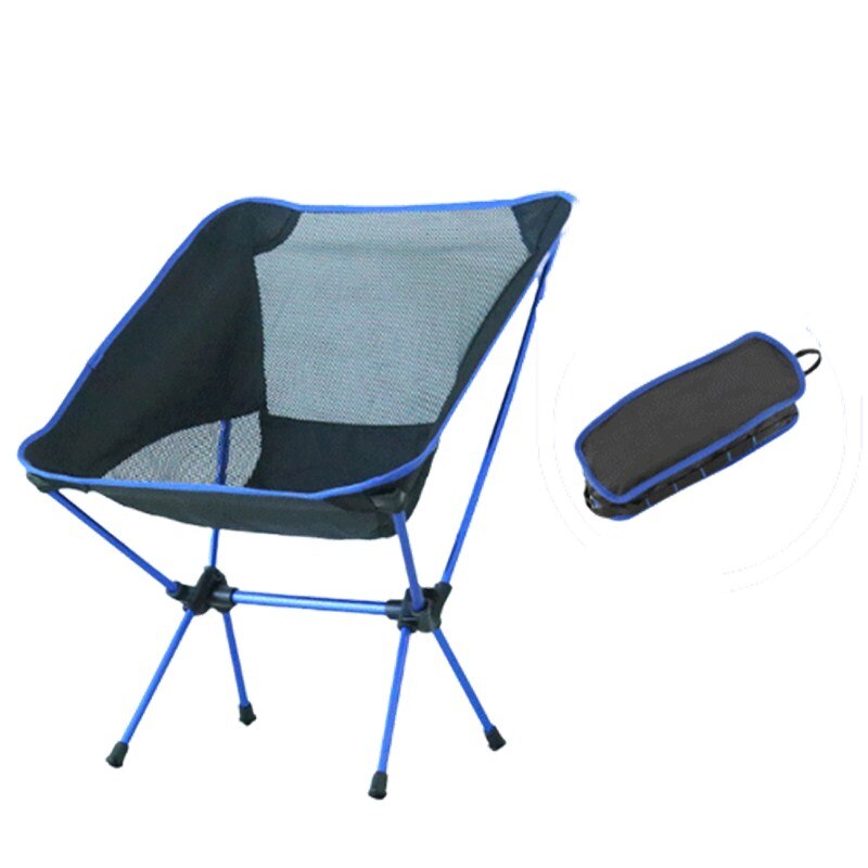 Portable Moon Chair Fishing Camping Chairs Folding... – Grandado