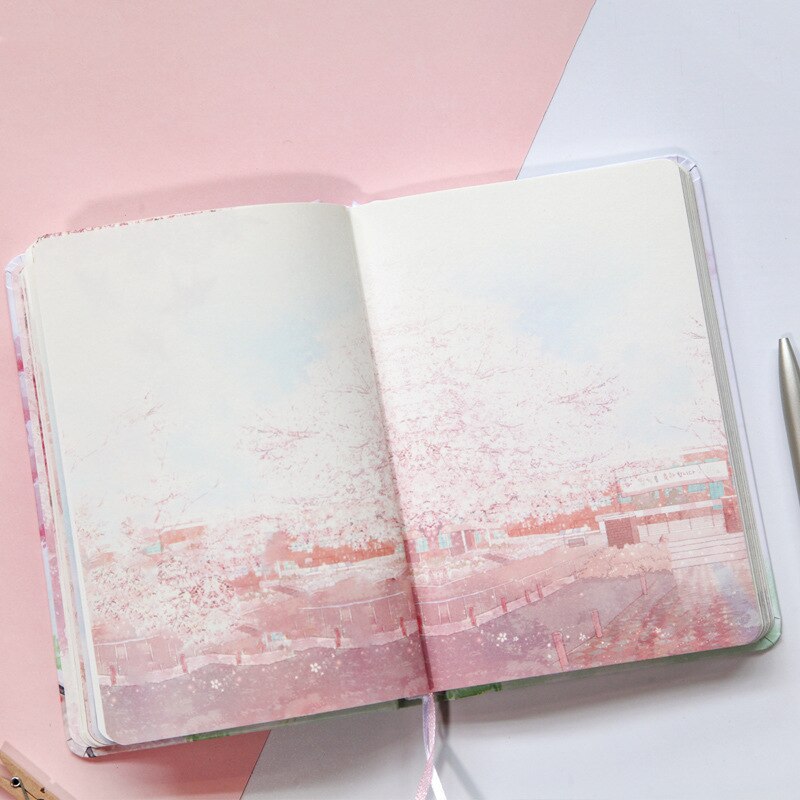 "Sakura Trip" Hard Cover Diary Beautiful Notebook ... – Grandado