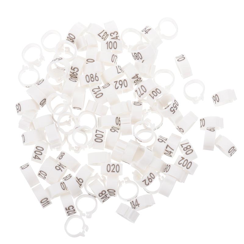100Pcs Numbered Pigeon Foot Rings Plastic Bird Leg... – Vicedeal