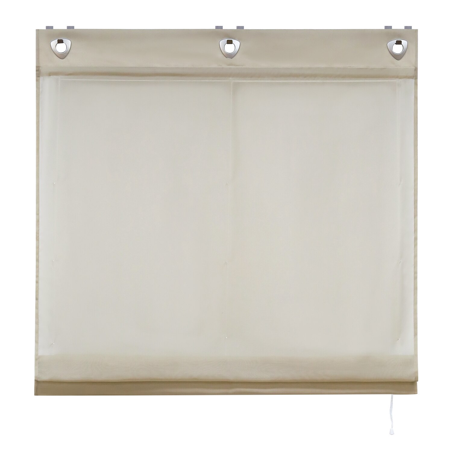 Roman Shade Solid Color Window Curtain Sheer Balco... – Grandado