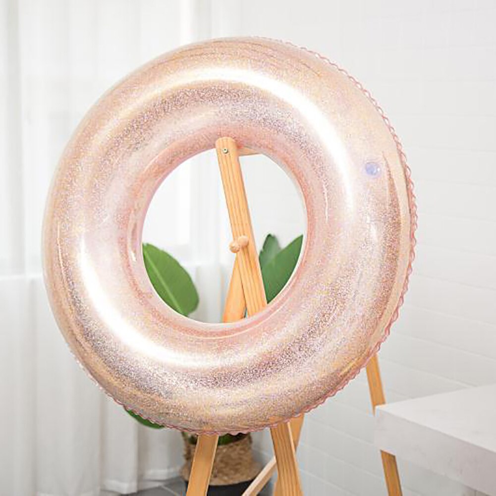 Inflatable Sequins Round Swimming Ring Glitters Bu... – Grandado