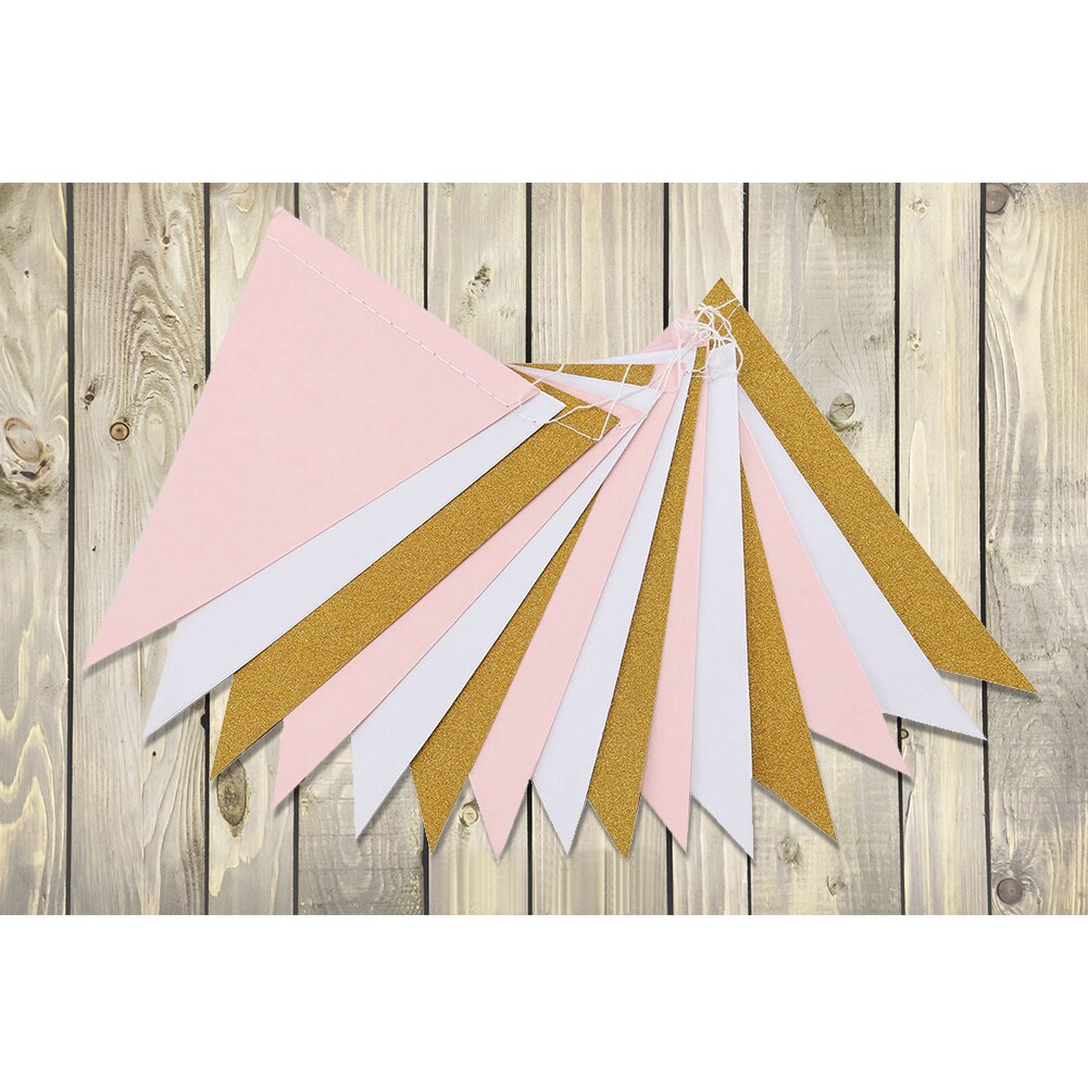 Triangle Flag Wedding Birthday Wall Hanging Indoor... – Grandado